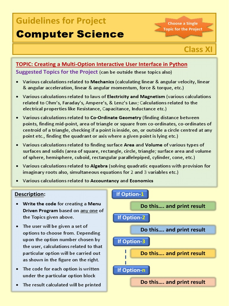 Project For Class 11 Computer Science PDF | Download Free PDF ...