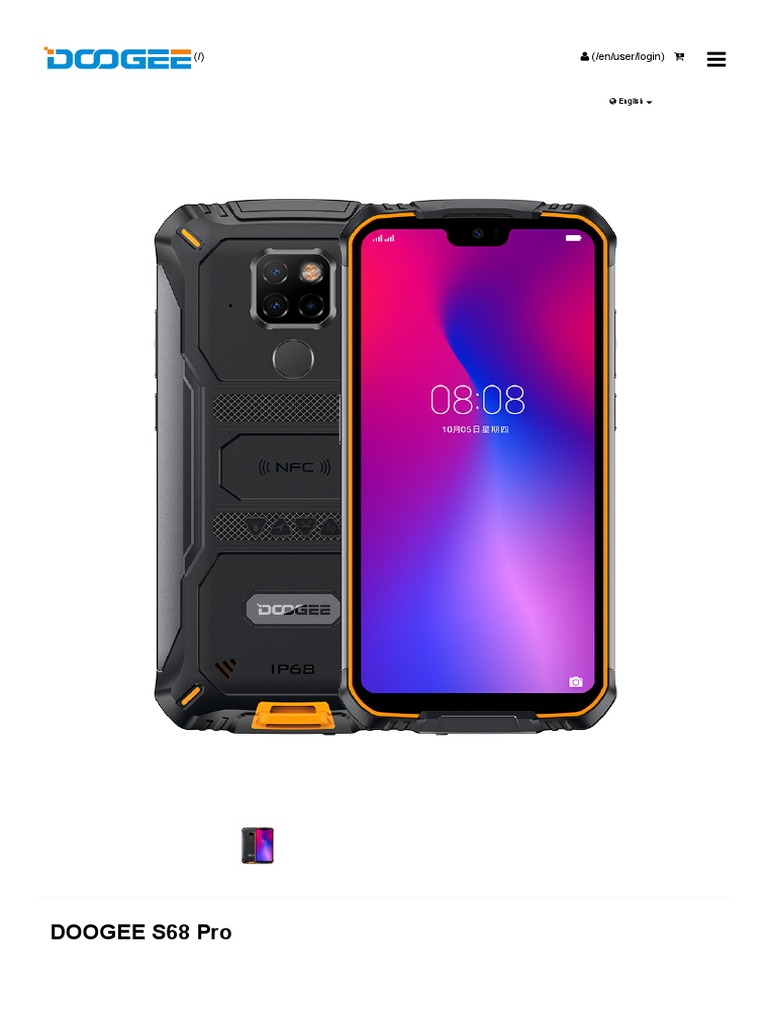 DOOGEE S68 Pro Rugged Phone Brand | PDF