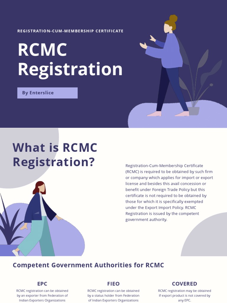 RCMC Registration: Registration-Cum-Membership Certificate | PDF ...