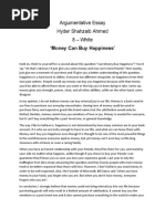 English Speech Money Can Buy Happiness | PDF | Happiness