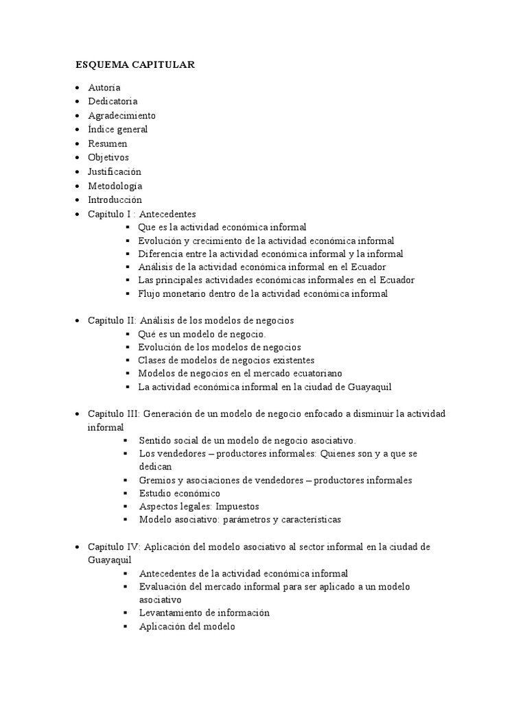 Esquema Capitular | PDF