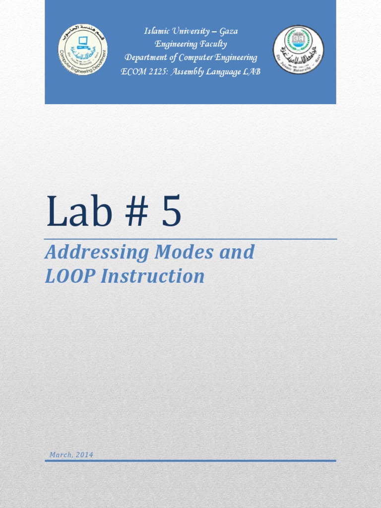 Addressing Modes and LOOP Instruction | Download Free PDF | Assembly Language | Array Data Structure