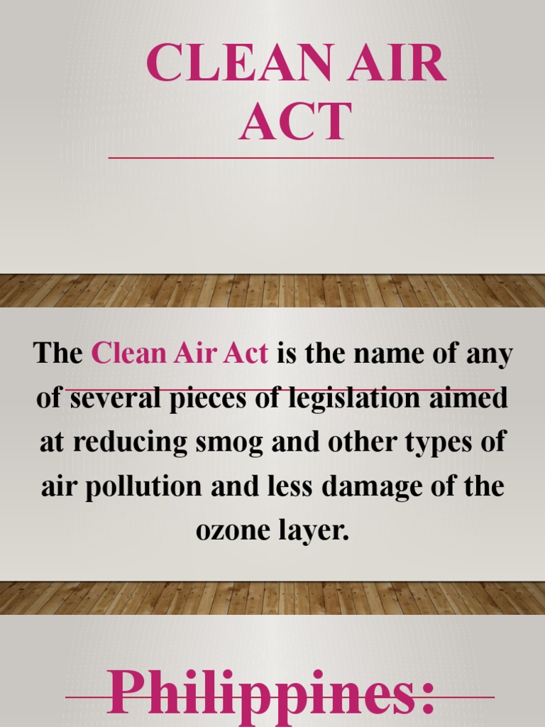Clean Air Act Pdf
