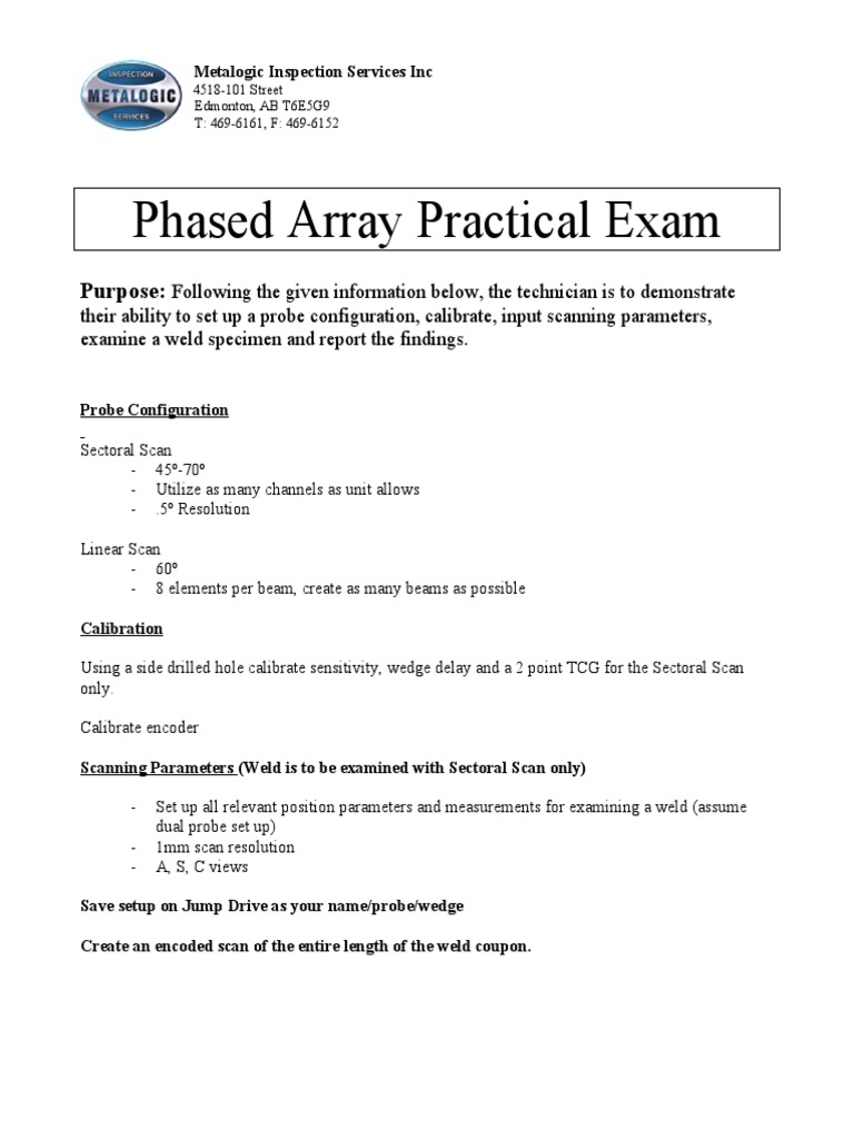 Phased Array Practical Exam | PDF