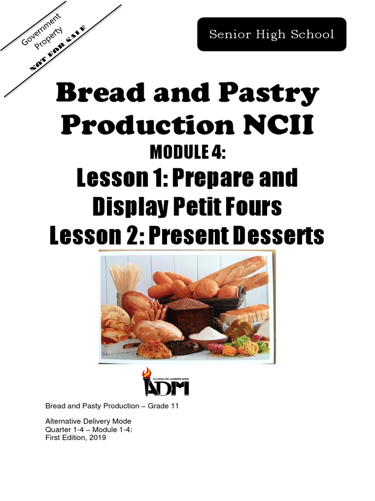 BPP-q1-mod4 - Prepare and Display Petit Fours - v3 PDF | PDF | Cakes ...