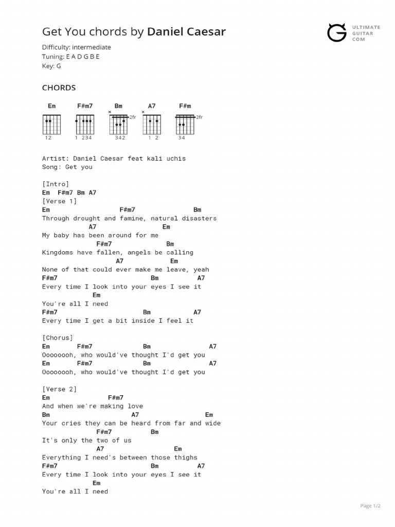 Get You Chords | PDF