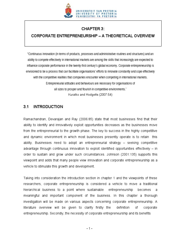 Definicije Korporativno Preduzetnistvo | PDF | Entrepreneurship ...
