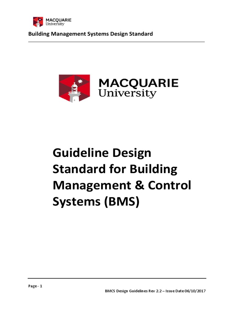 Building Management Systems Guidelines | PDF | Computer Network ...