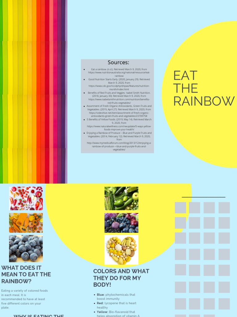 Eat The Rainbow | PDF | Food And Drink | Nutrition