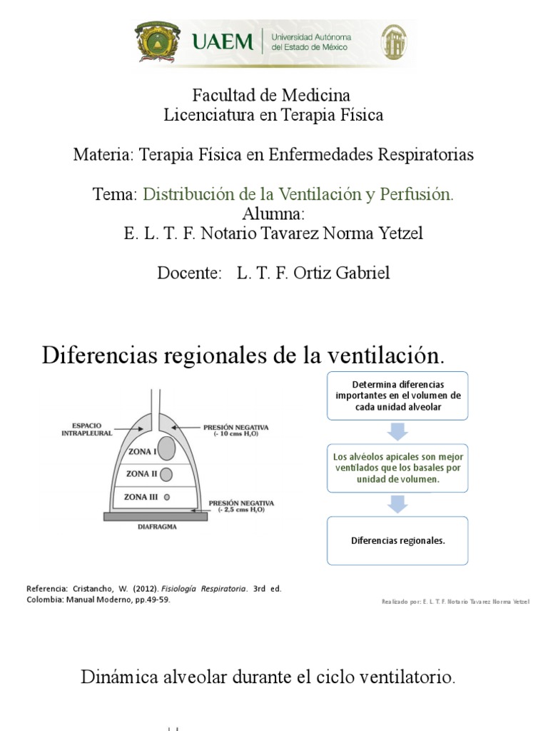 Zonas de West | PDF | Sistema respiratorio | Respiración