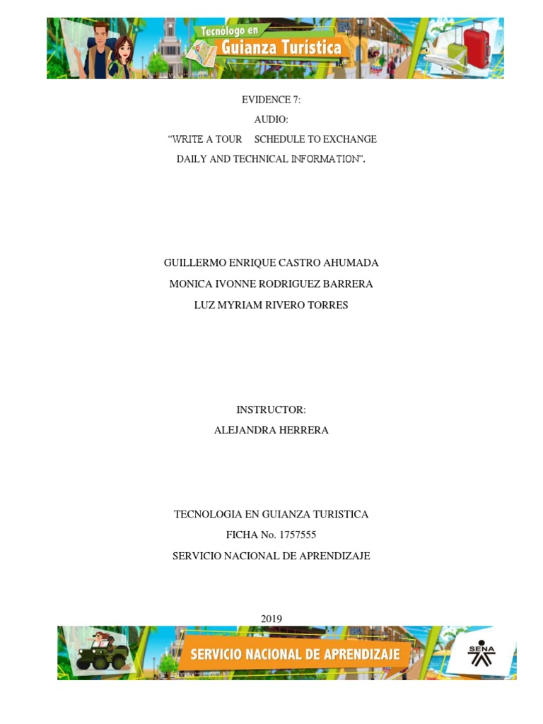 EVIDENCE 7audio "Write A Tour | PDF | Social Science | Travel