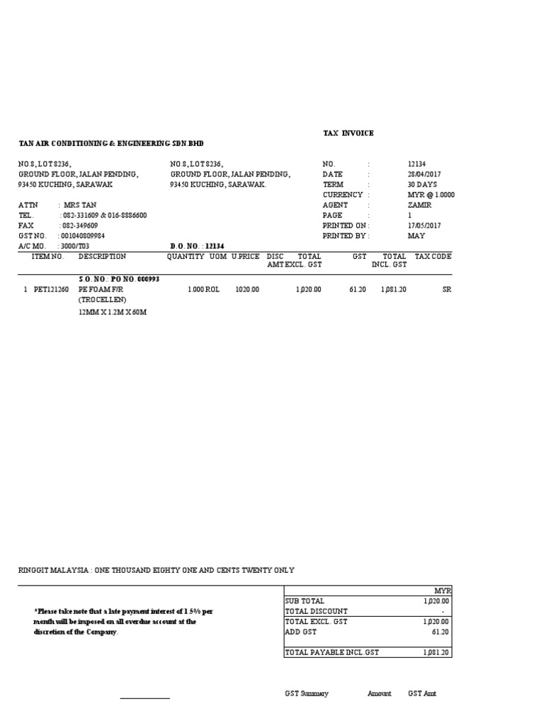 UBS Invoice Format | PDF | Invoice | Currency