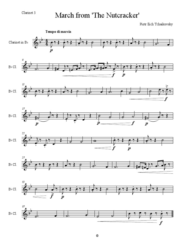 March From 'The Nutcracker' - Clarinet 3 PDF | PDF