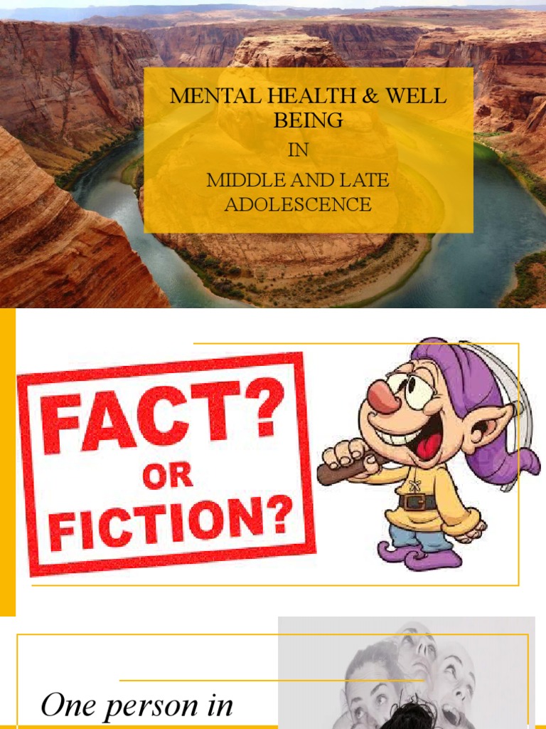 Mental Health & Well Being | PDF | Body Image | Self Esteem