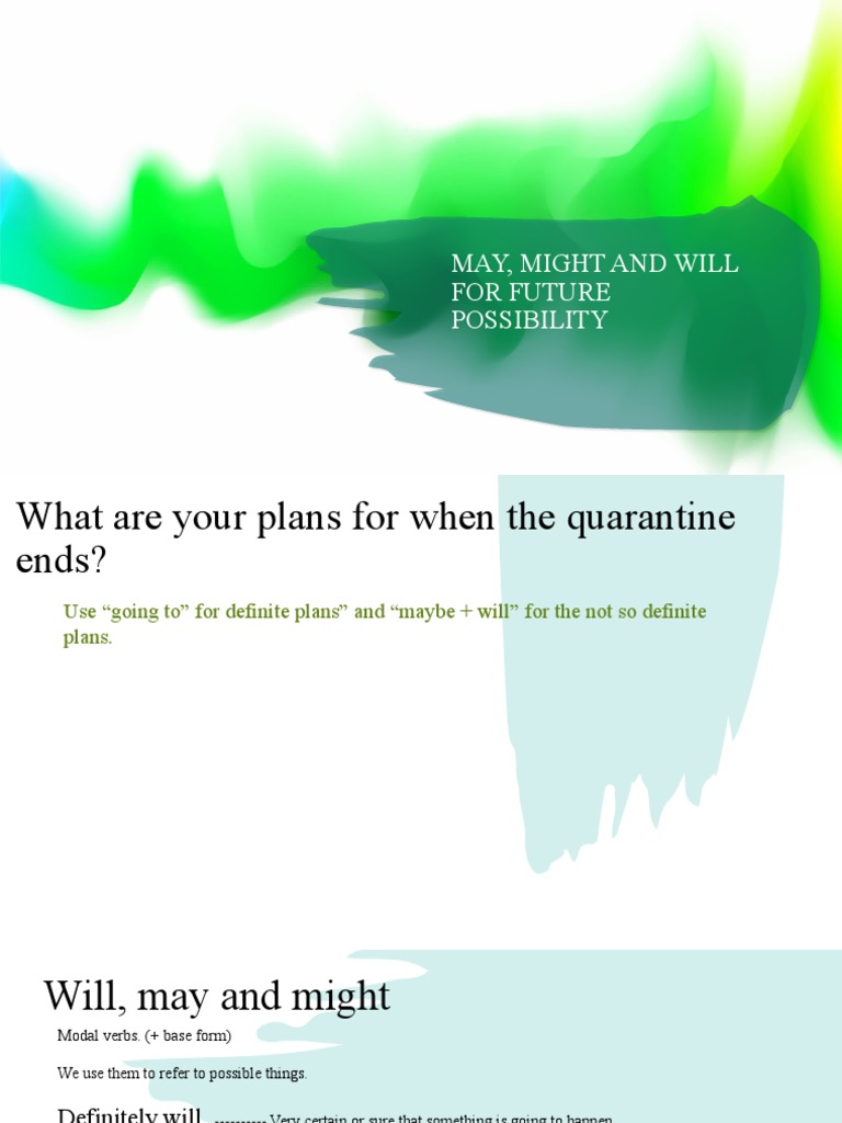 May, Might and Will For Future Possibility | PDF