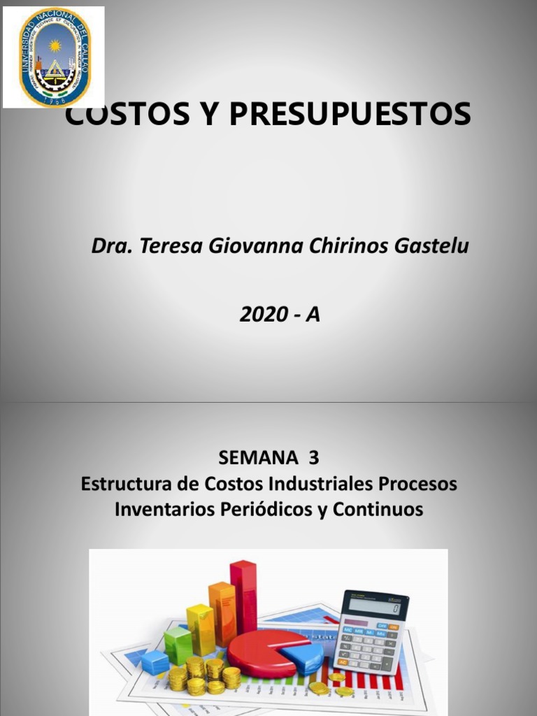 Semana 3 Costos Y Presupuestos Pdf Inventario Presupuesto