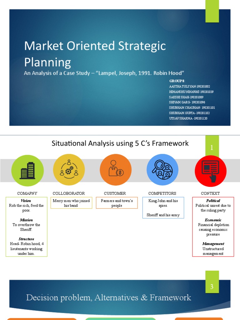 Market Oriented Strategic Planning: An Analysis of A Case Study ...