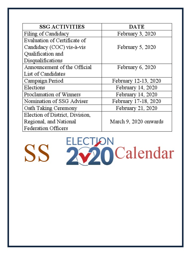 SSG Activities | PDF