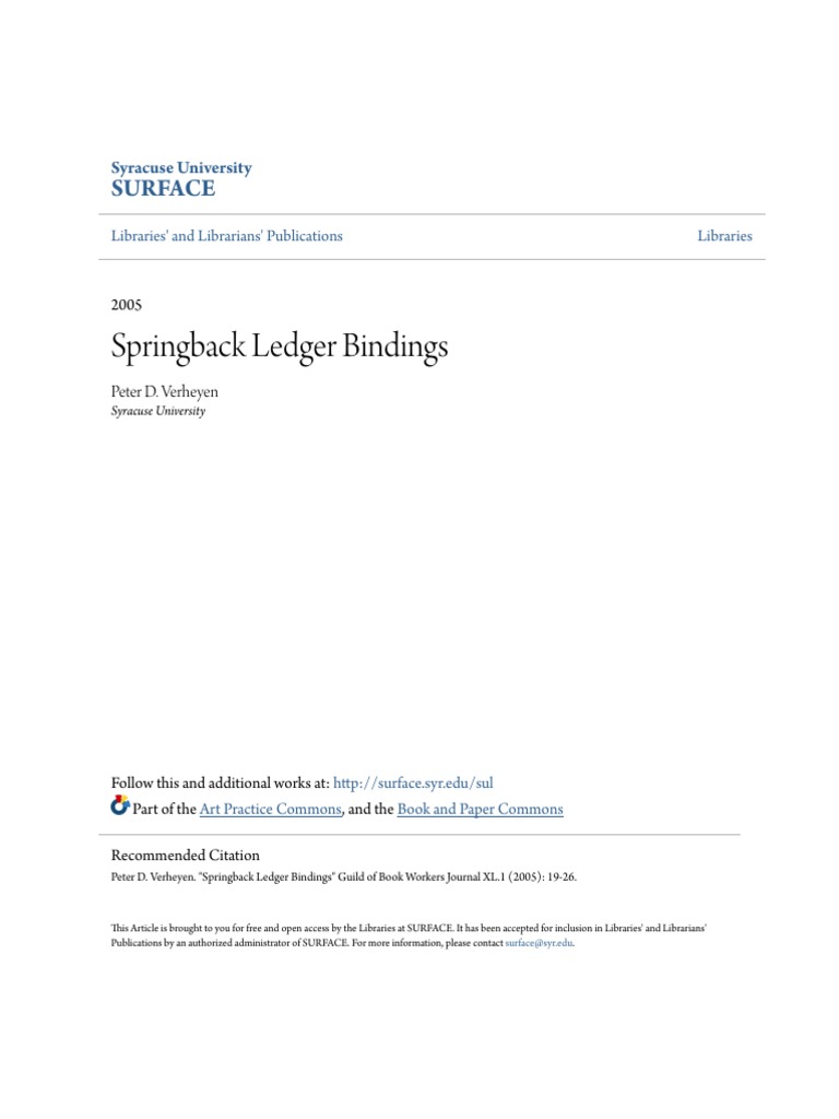Springback Ledger Bindings | PDF | Bookbinding | Adhesive