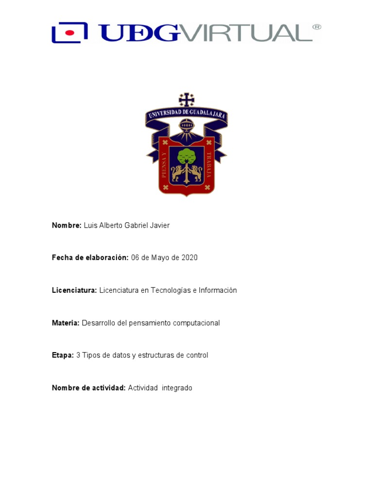 Actividad Actividad Integradora PSEU | PDF