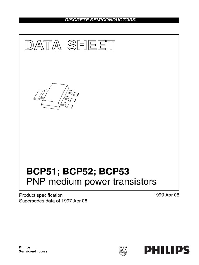 BCP 51-BCP 52-BCP 53 - Transistor PNP PDF | PDF | Bipolar Junction ...