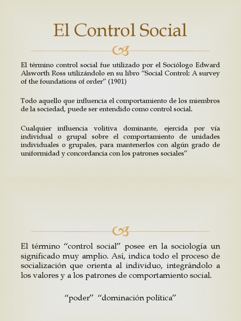 Definición y Tipos de Control Social | PDF | Comportamiento | Institución