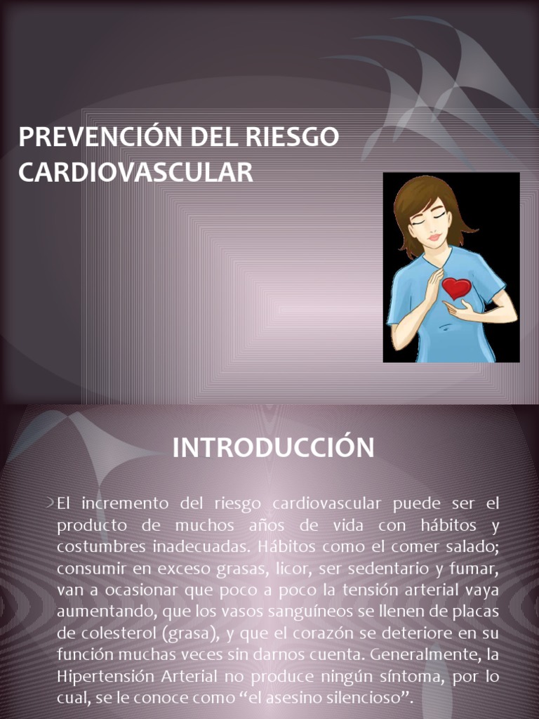 Riesgo Cardiovascular | PDF | Sistema circulatorio | Corazón