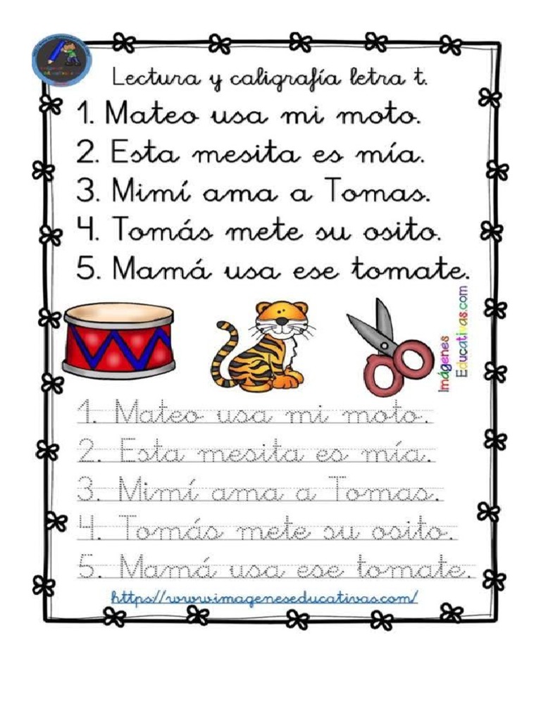 Letra T Lecturas 3 | PDF