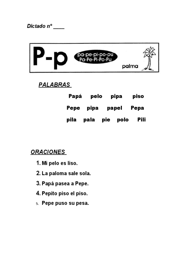 Dictado P | PDF