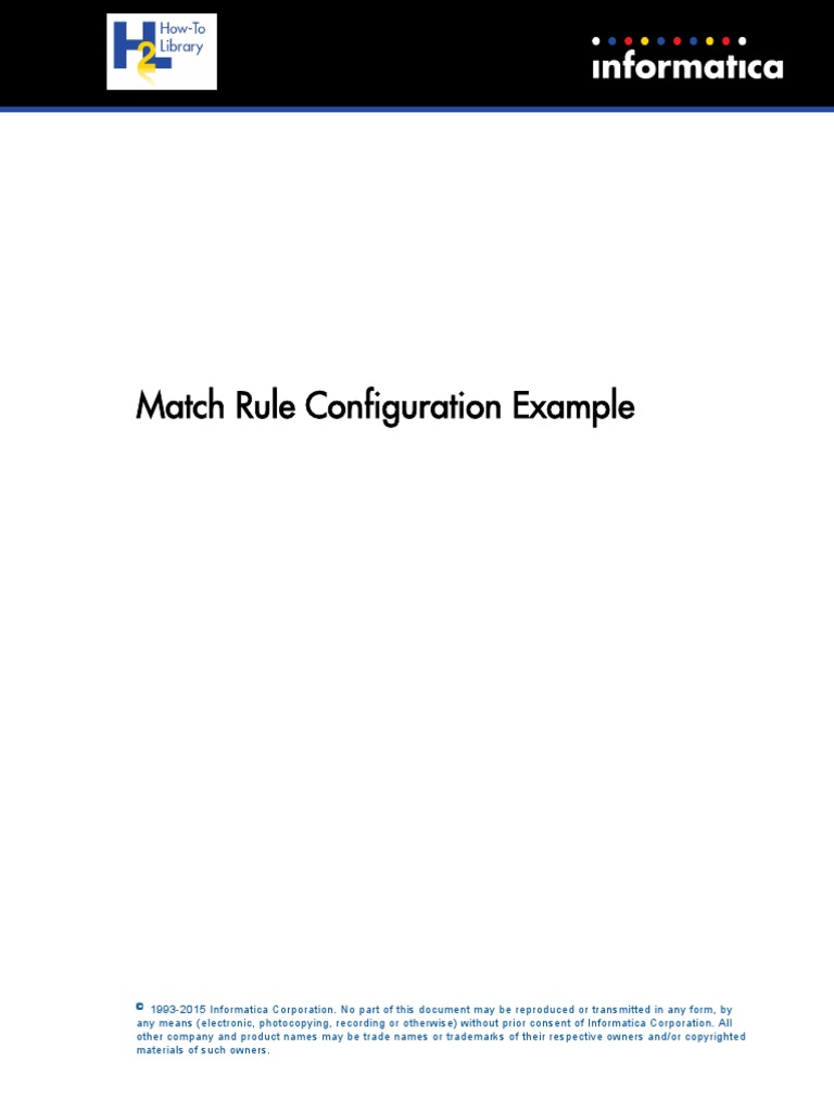 Match Rule Configuration Example | PDF | Object (Computer Science ...