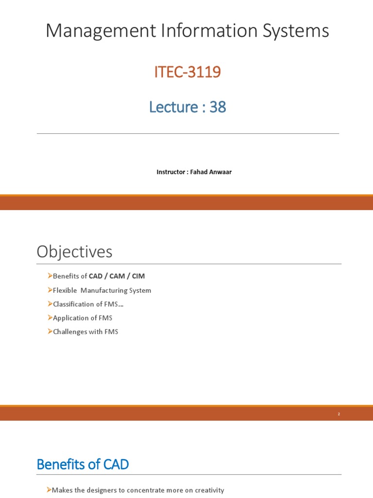 Management Information Systems: ITEC-3119 | PDF | Computer Aided Design ...