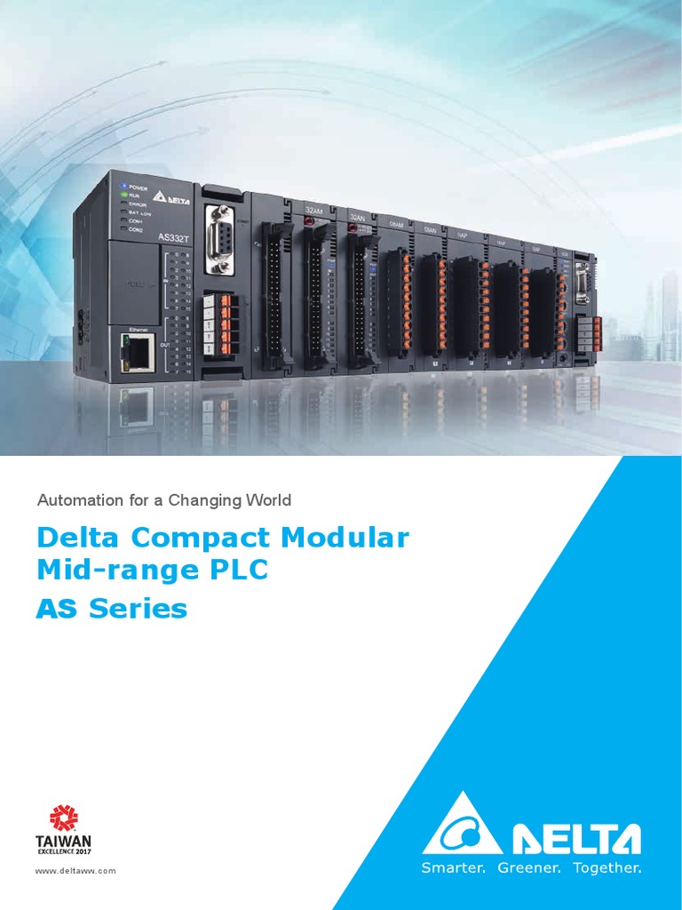 Delta Compact Modular Mid-Range PLC AS Series: Automation For A ...