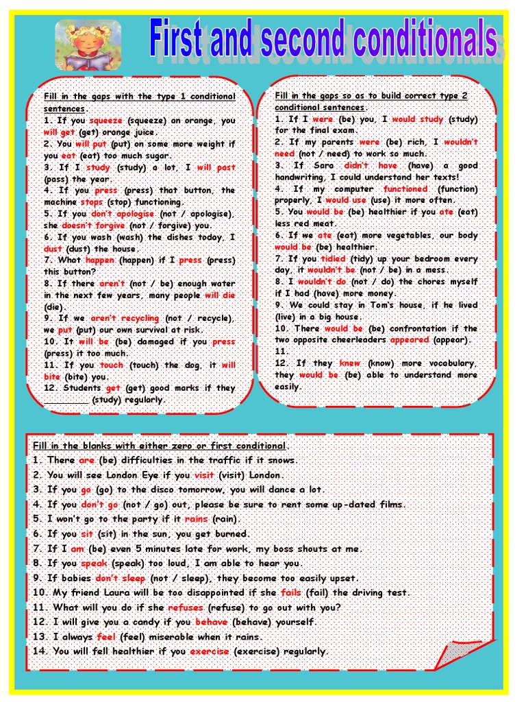 First and Second Conditionals - 10144 | PDF
