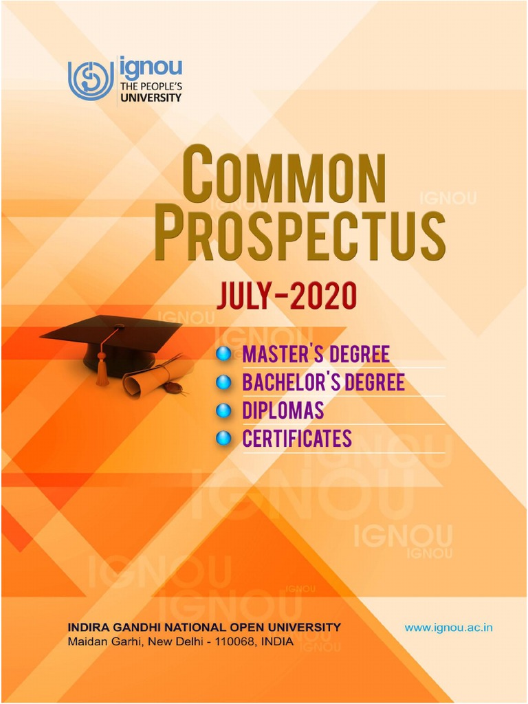 Common Prospectus English PDF | PDF | Academic Degree | Bachelor's Degree