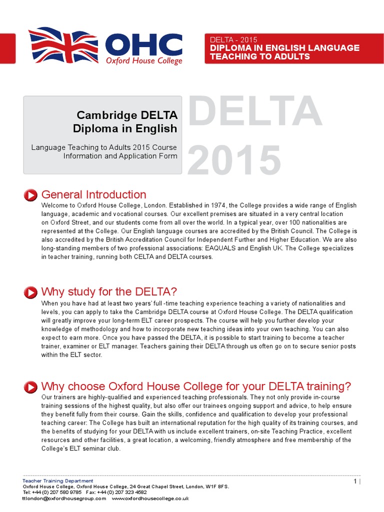 Delta PDF | Download Free PDF | English As A Second Or Foreign Language ...