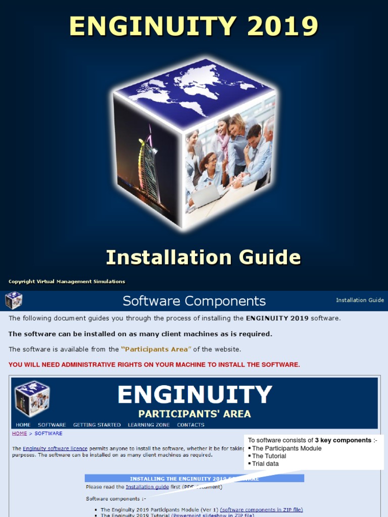 Enginuity 2019: Installation Guide | Download Free PDF | Zip (File ...
