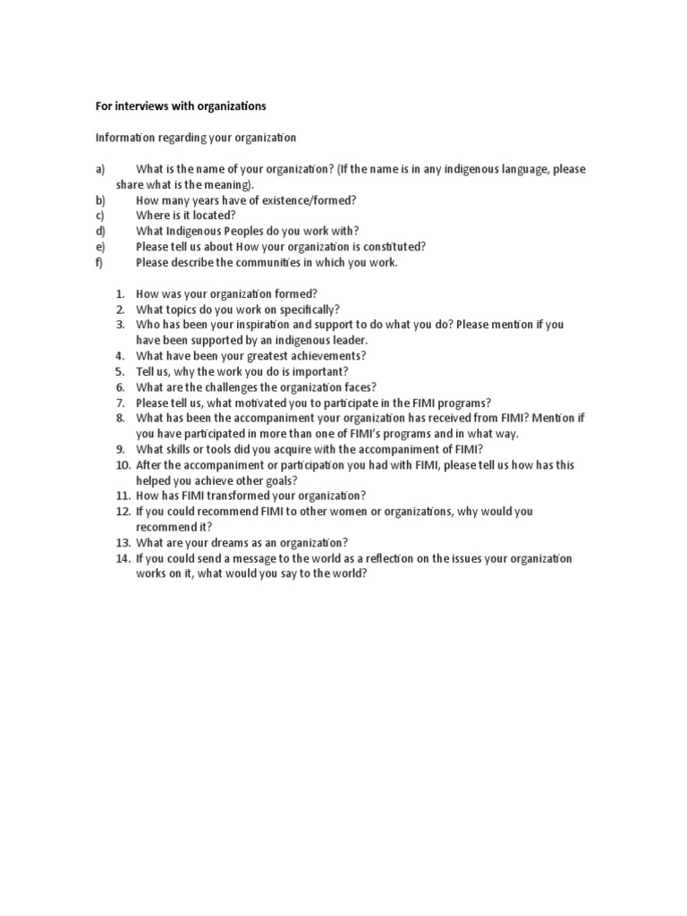 Interviews with indigenous women organizations in Nepal | PDF ...