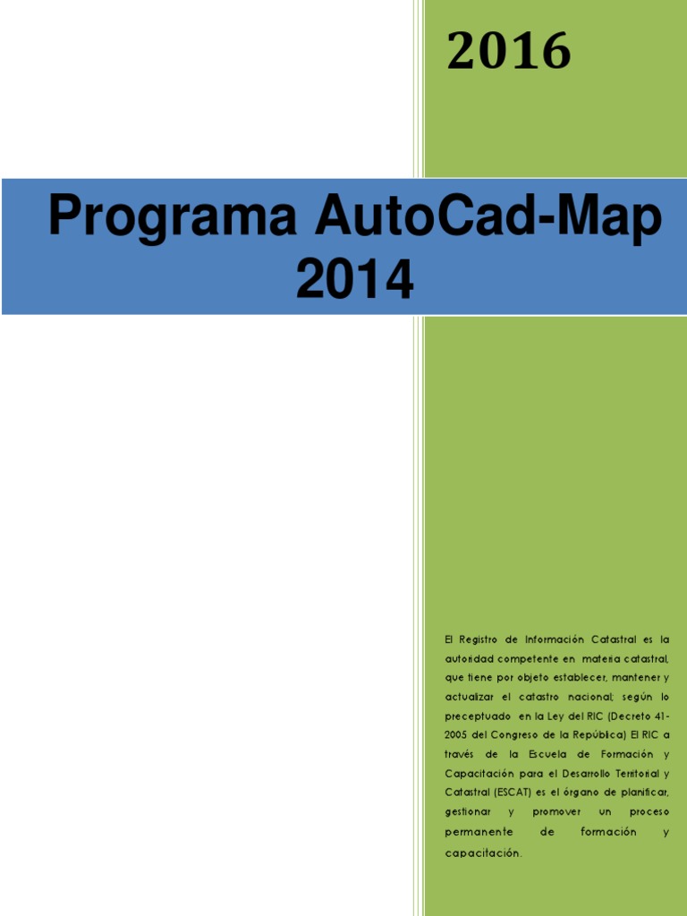 Programa Curso Autodesk-Map 2004 PDF | PDF | Cartografía | Autodesk