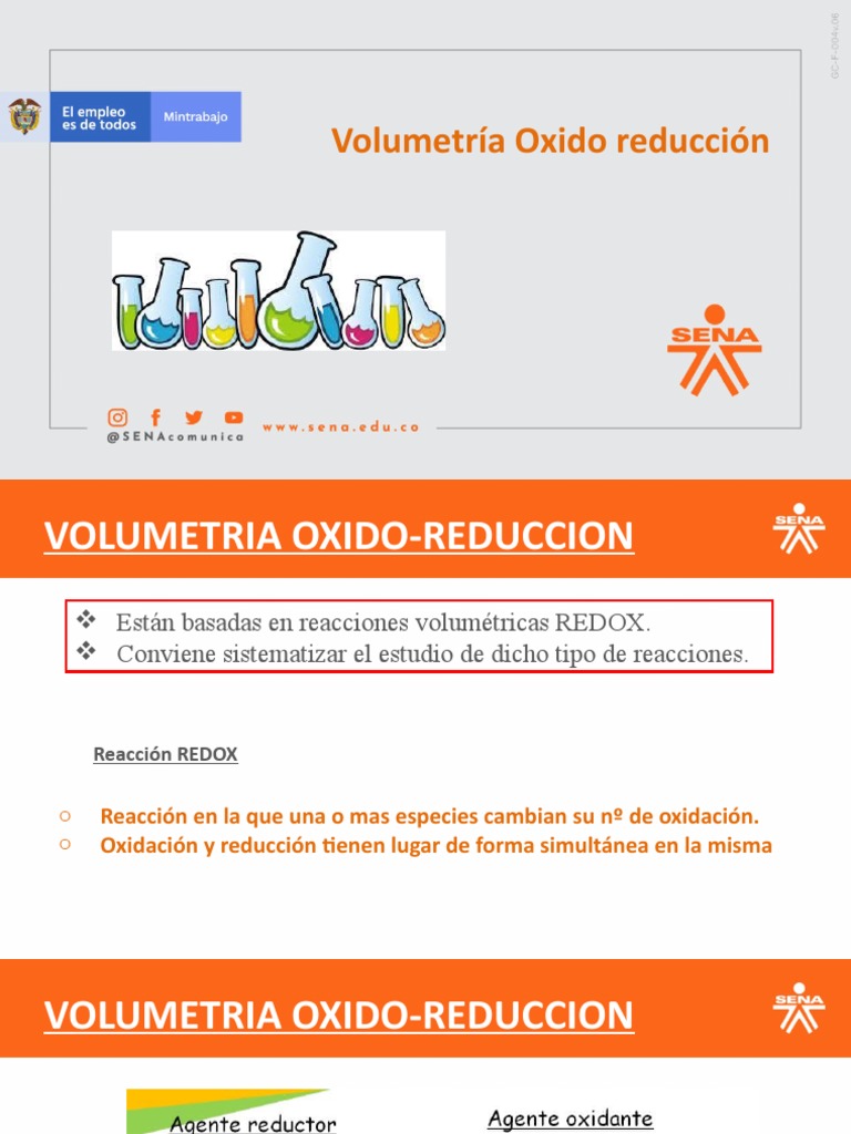 Presentacion Redox | PDF | Valoración | Química