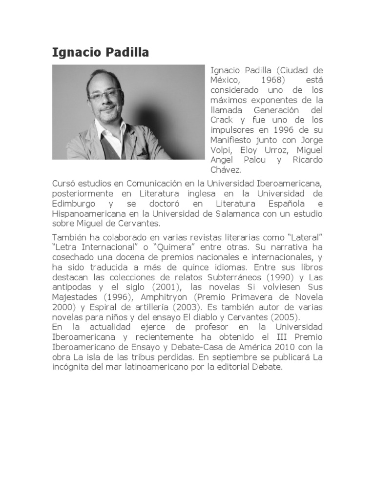 Ignacio Padilla | PDF | Poesía