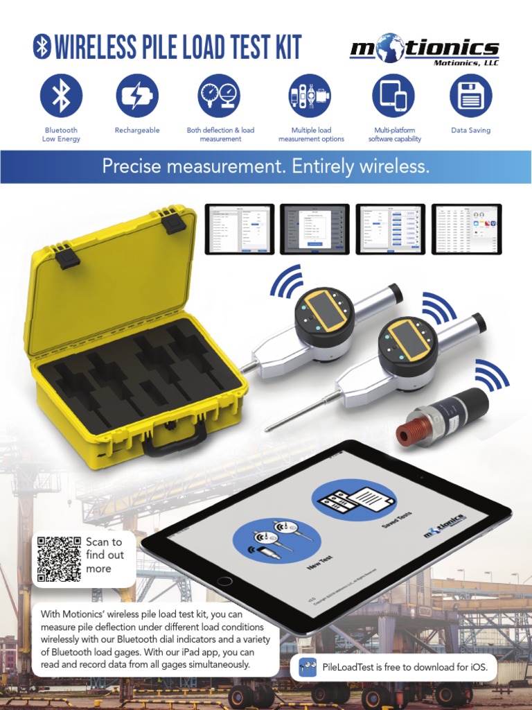 Wireless Pile Load Test Flyer | PDF | Business | Technology & Engineering