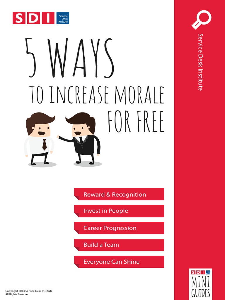 5 Ways To Increase Morale Mini Guide | PDF | Psychological Concepts ...
