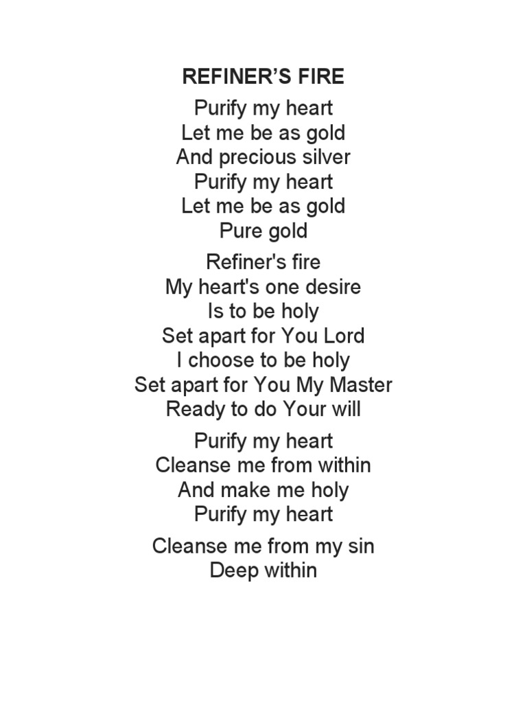 Refiner'S Fire | PDF