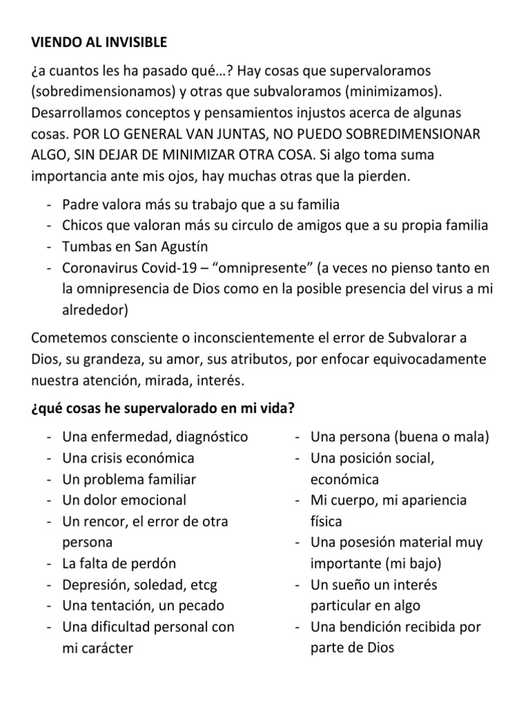 Viendo Al Invisible | PDF | espíritu Santo | Dios