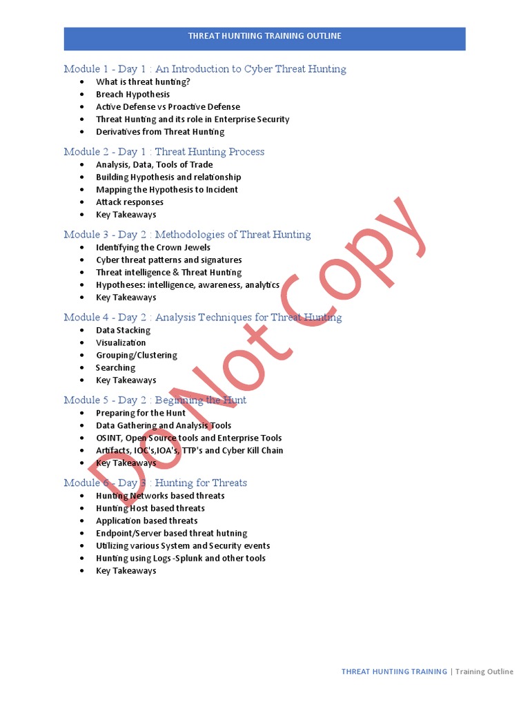 Threat Hunting | PDF