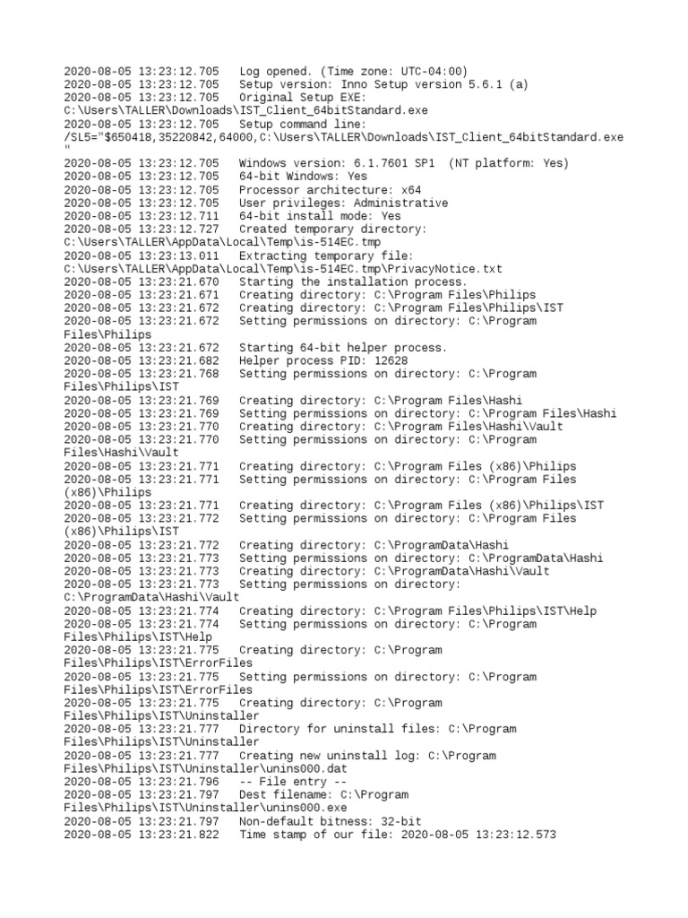 Setup Log 2020-08-05 #001 | Download Free PDF | Windows Registry | Ibm ...