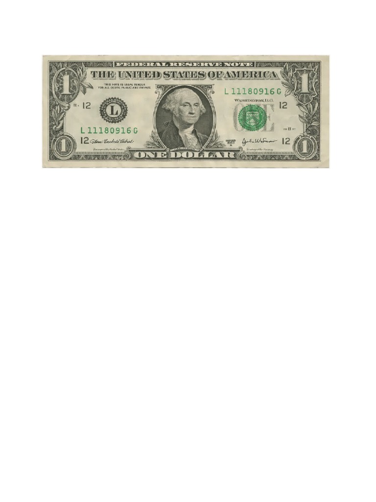 1 Dollar Bill | PDF