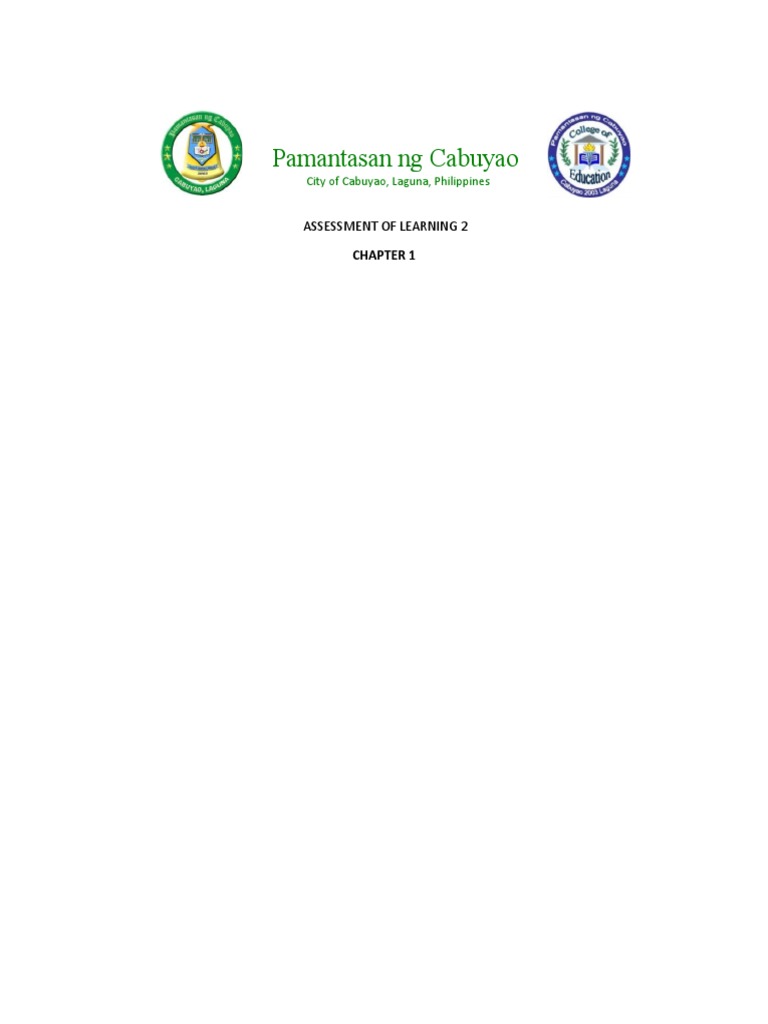 Assessment of Learning II Modules | PDF