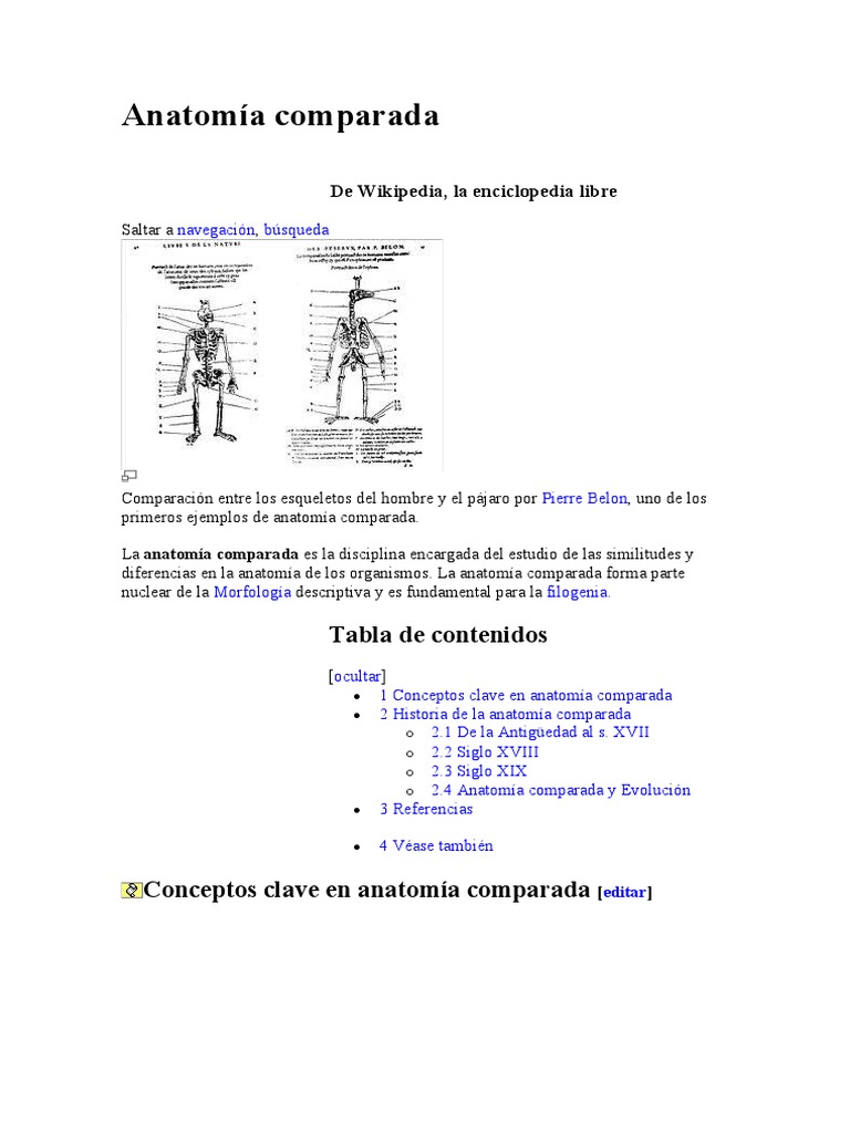 Anatomía Comparada | PDF | Biología | Organismos