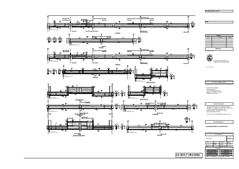 Ground Beam and Floor Detail Plan | PDF